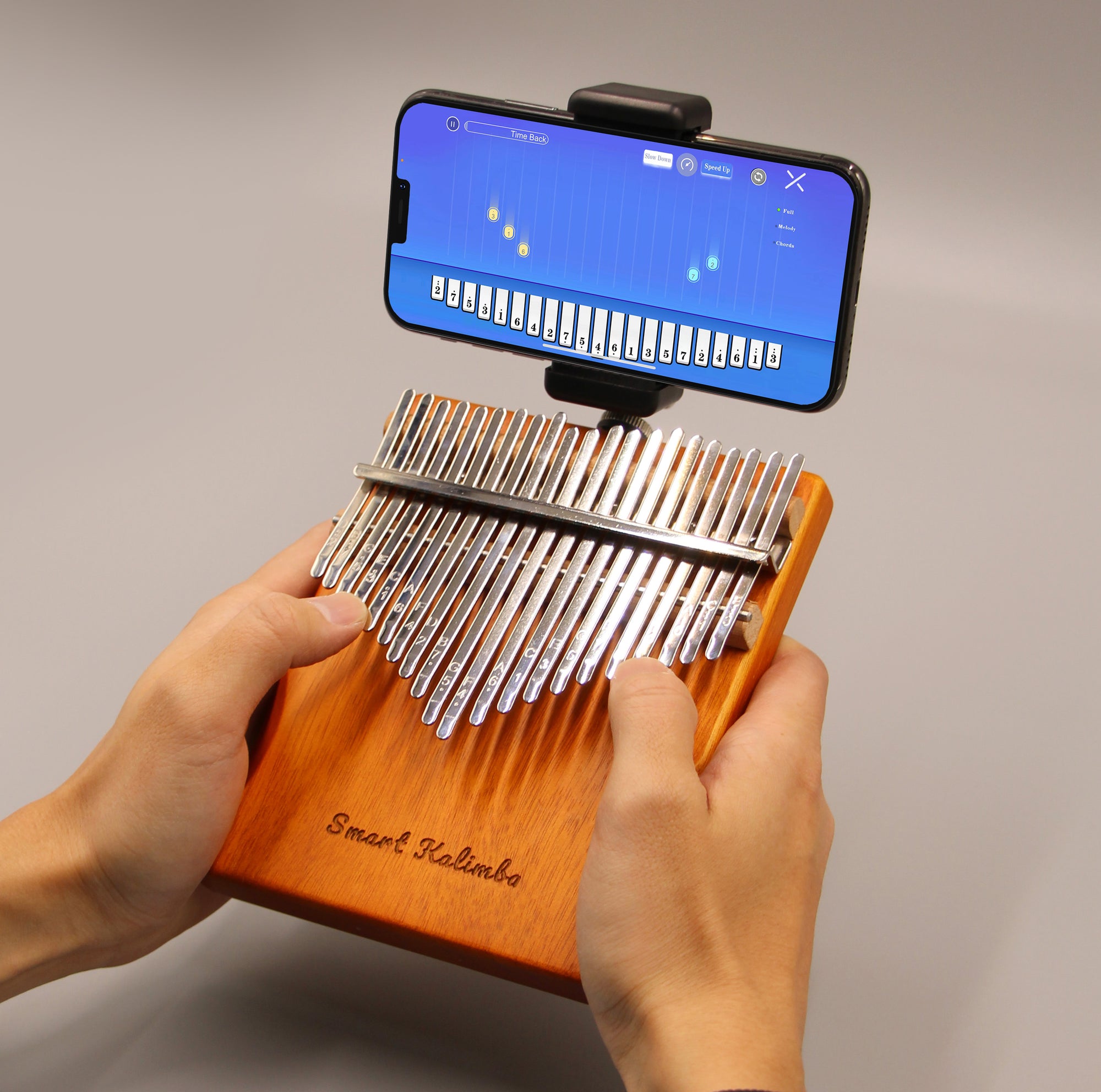 Jooleer Kalimba Thumb Piano Smart App Drum Instruments Chords Songs